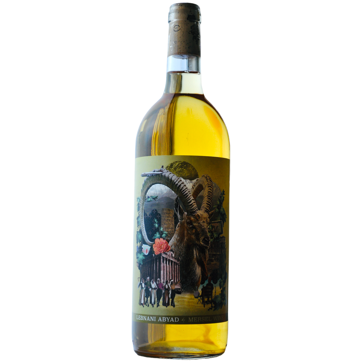 Mersel Wine Lebnani Abyad Amber Wine (1 Liter Bottle) | Unfined Wines